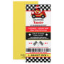 Red Race Car Ticket Style Birthday Party Invitation | Zazzle