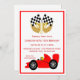 Red Racing Car Birthday Party Invitation | Zazzle