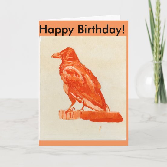 Raven Birthday Cards | Zazzle