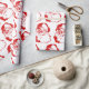 Red Retro Santa Claus Wrapping Paper | Zazzle