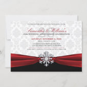 Red Ribbon Anniversary Party Invitation | Zazzle