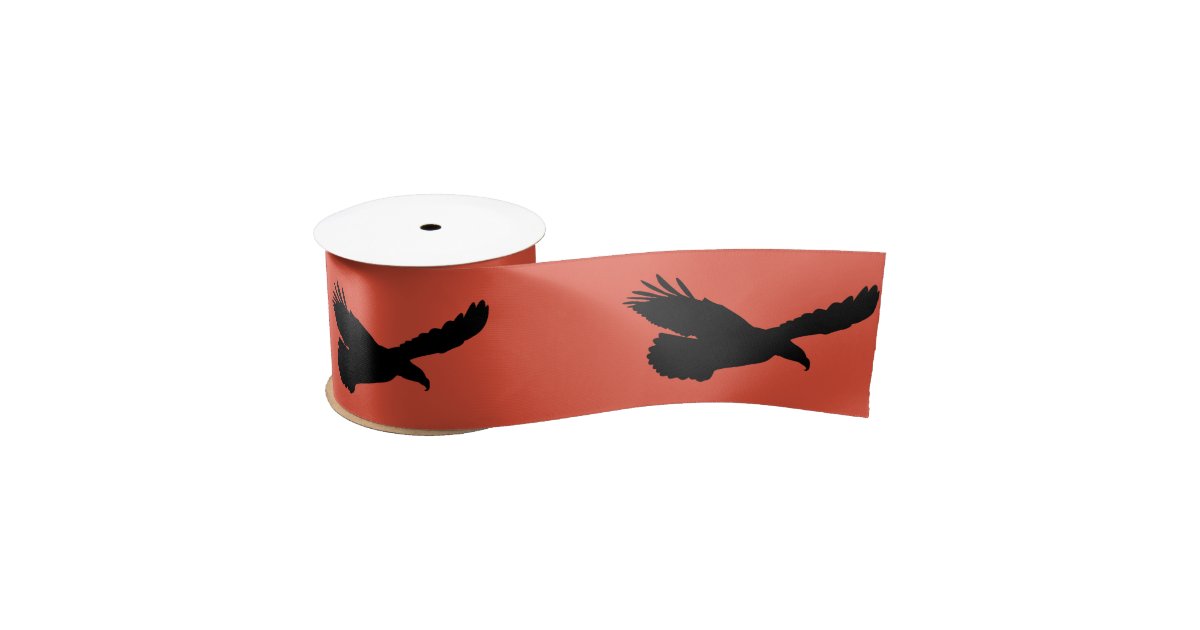 Red Ribbon Eagle Flying - Choose Colors | Zazzle