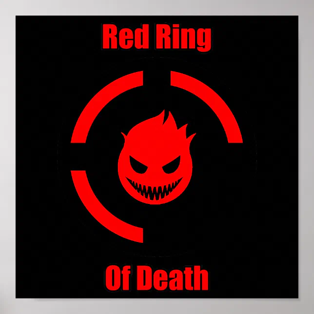 Red Ring of Death Poster | Zazzle