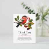 Red Robin | Sympathy bird Thank You | Zazzle