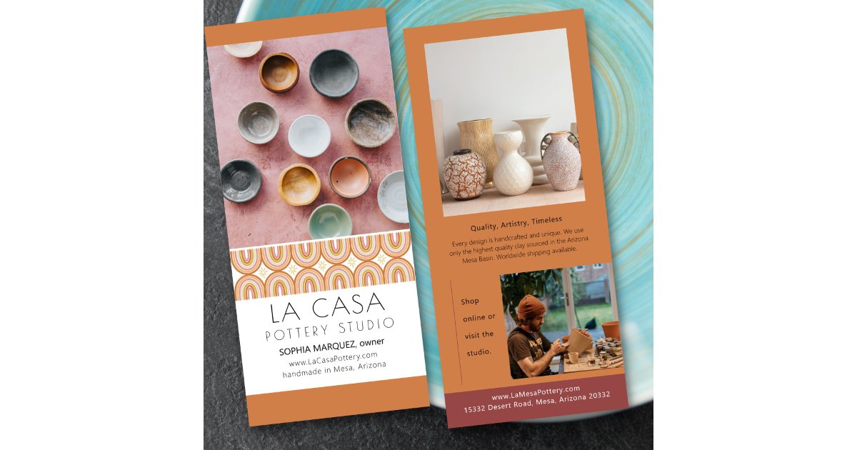 Red Rock Arches Creative Marketing Rack Card | Zazzle