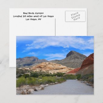 Red Rock Canyon-Las Vegas Nevada Postcard | Zazzle