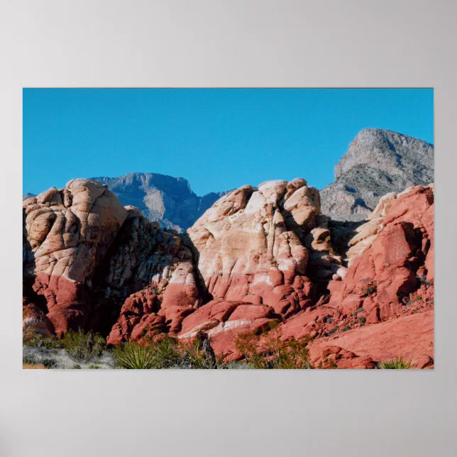 Red Rock Canyon Poster | Zazzle