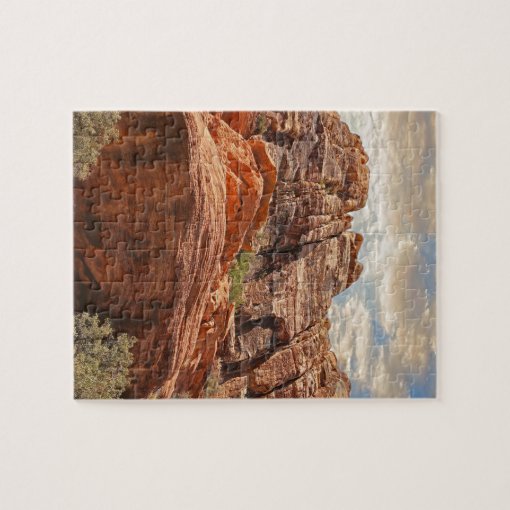 Red Rock Canyon rock formation in Las Vegas Nevada Jigsaw Puzzle | Zazzle