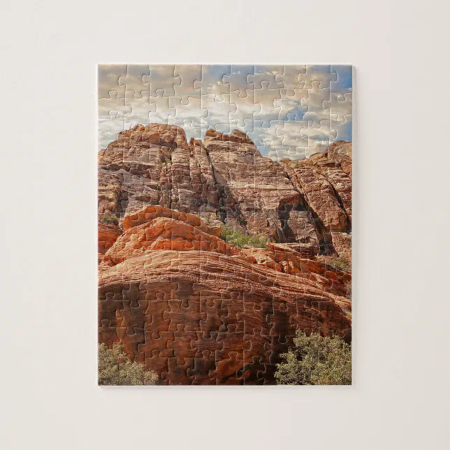 Red Rock Canyon rock formation in Las Vegas Nevada Jigsaw Puzzle | Zazzle