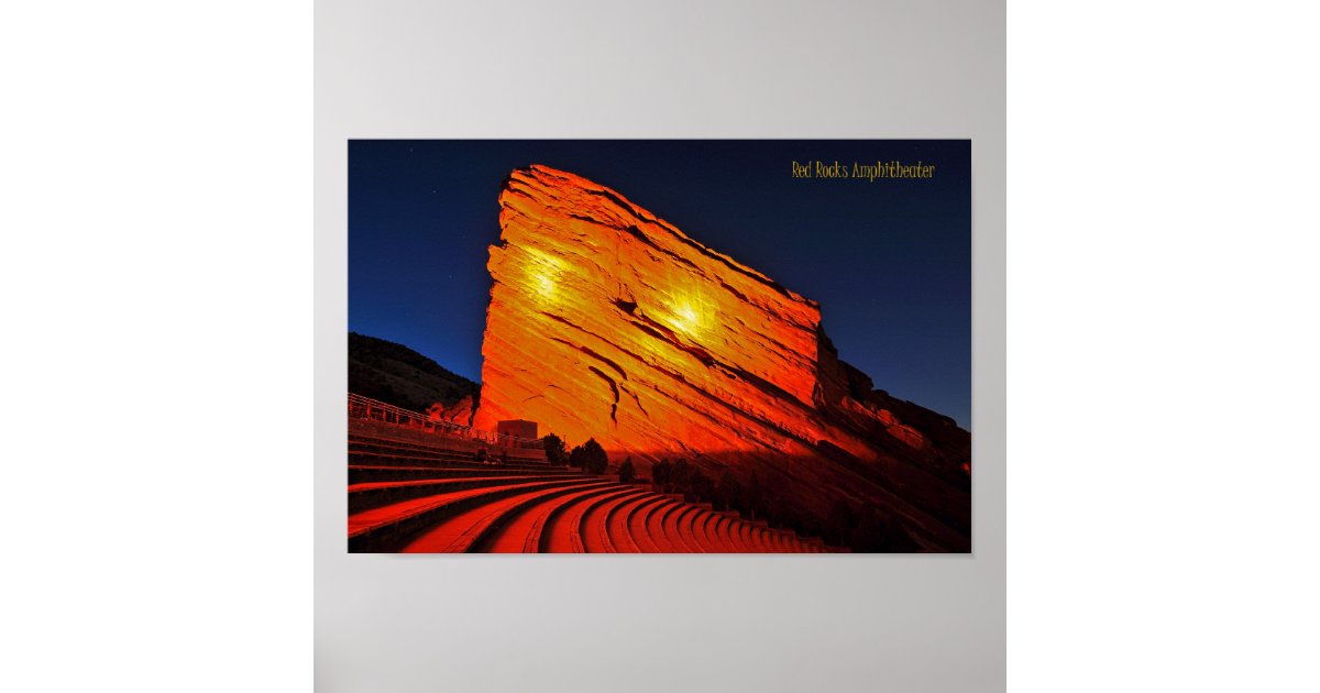 Red Rocks amphitheater Poster | Zazzle