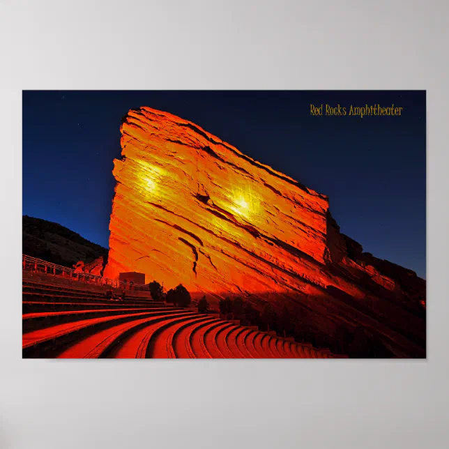 Red Rocks amphitheater Poster | Zazzle