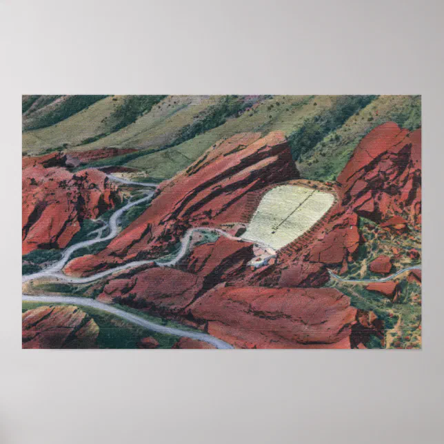 Red Rocks Theatre, Park of the Red Rocks Poster | Zazzle