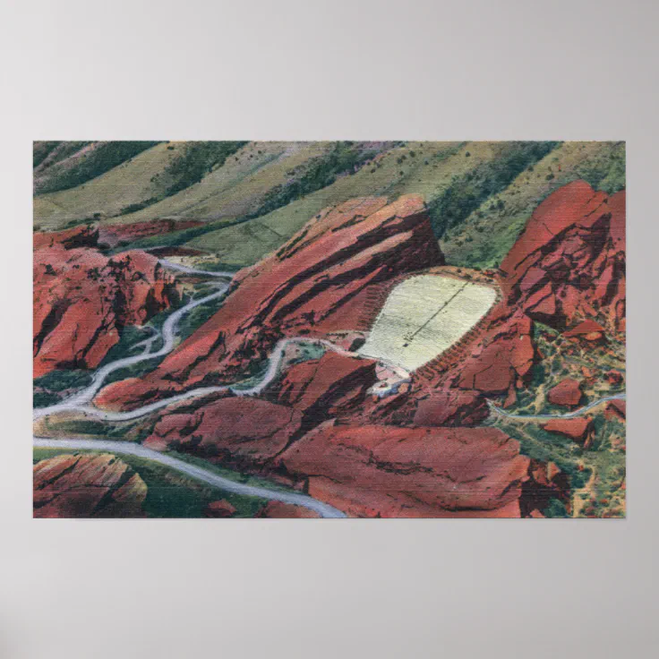 Red Rocks Theatre, Park of the Red Rocks Poster | Zazzle