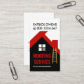 Red Rooftop Building Roofing Roofer Business Card | Zazzle