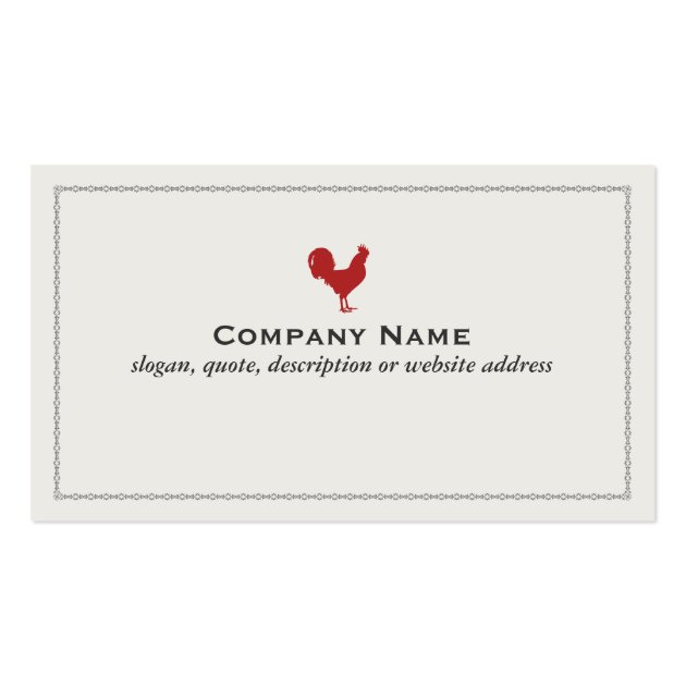 Red Rooster Business Card