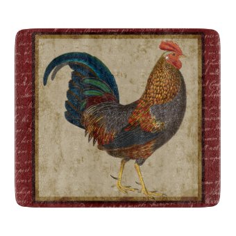 Red Rooster Cutting Board | Zazzle