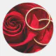 Red Rose and Wedding Rings Stickers | Zazzle