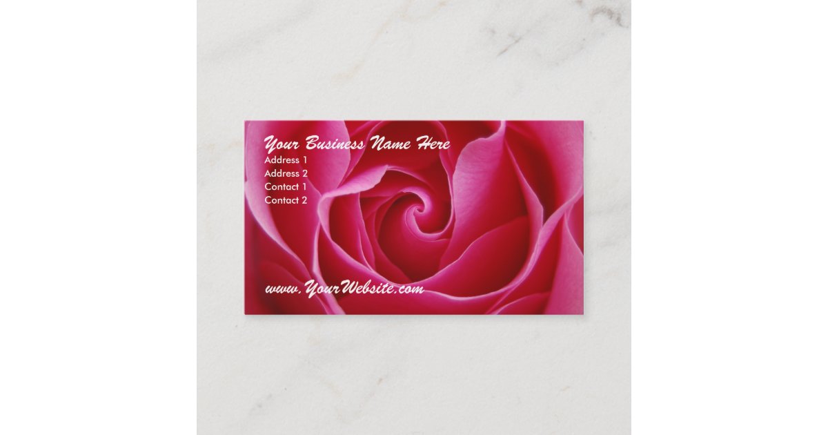 Red Rose Business Card | Zazzle