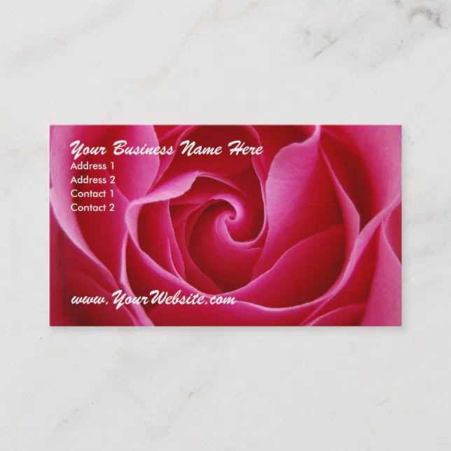 Red Rose Business Card | Zazzle