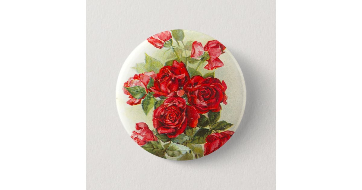 red rose button | Zazzle