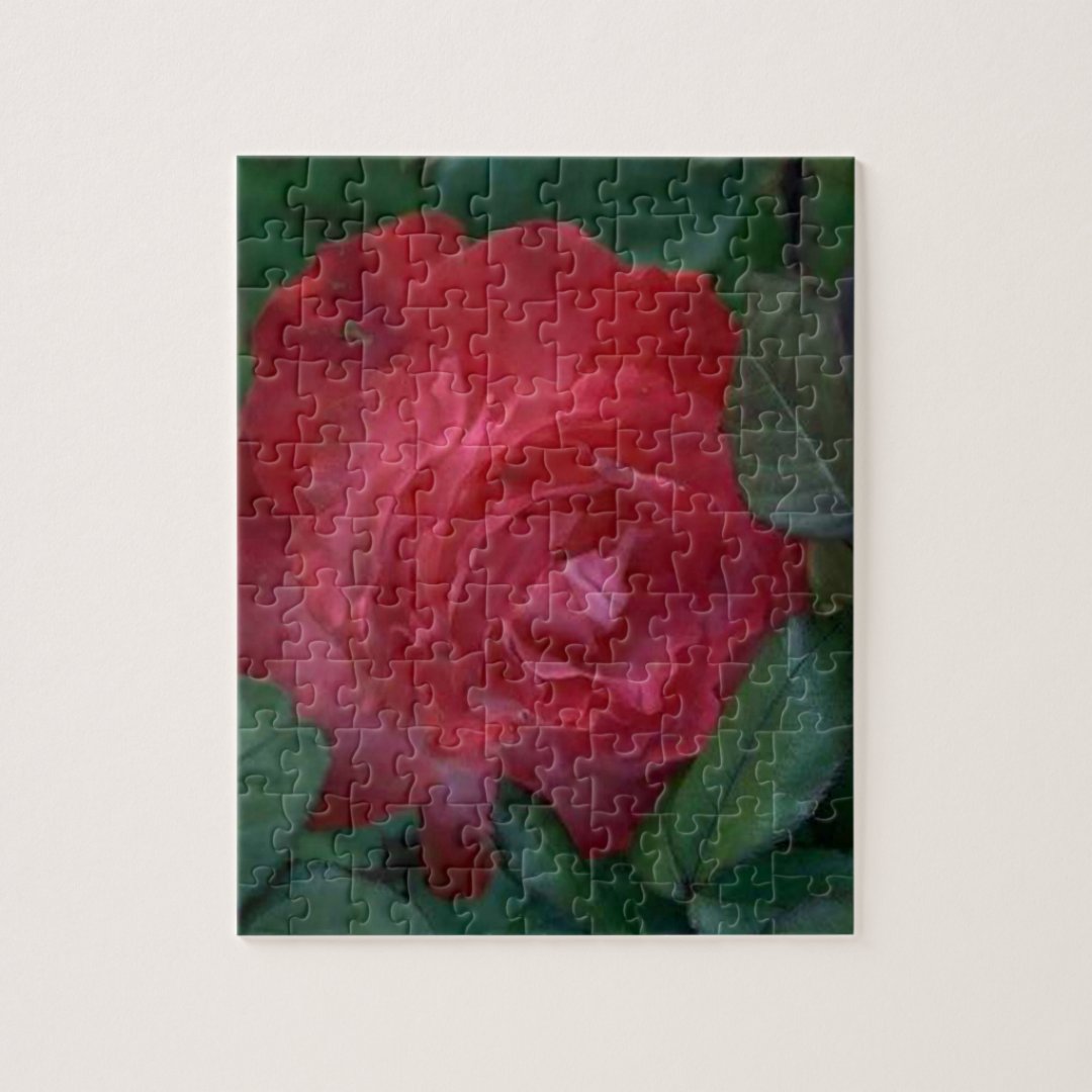 Red Rose Jigsaw Puzzle | Zazzle