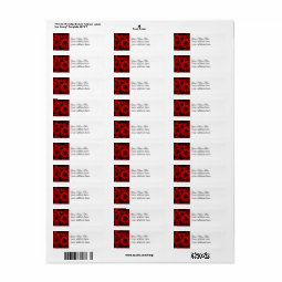 Red Rose Label | Zazzle