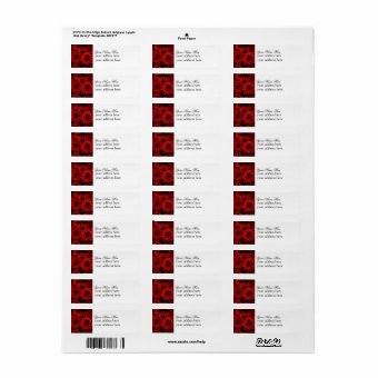 Red Rose Label | Zazzle