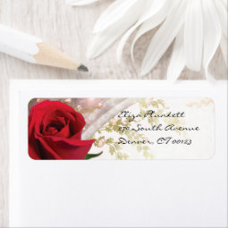 Red Rose Label | Zazzle