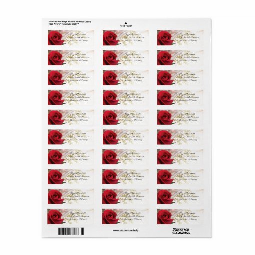 Red Rose Label | Zazzle
