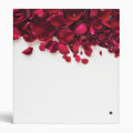 Red Rose Petals Wedding Planner 3 Ring Binder | Zazzle