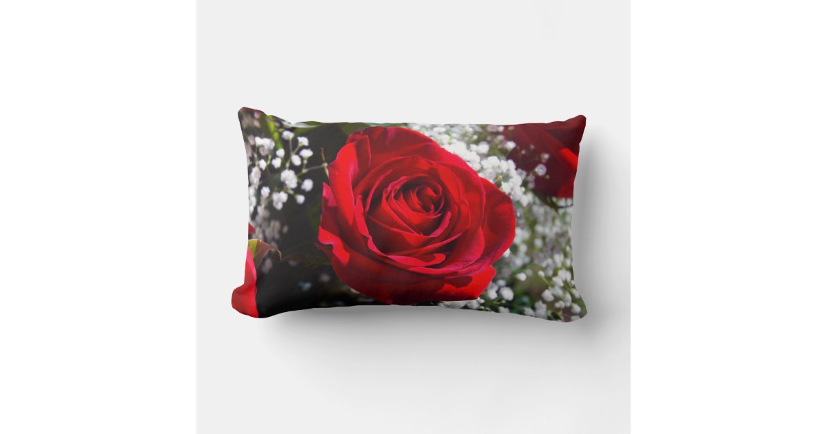 Red Rose Pillow | Zazzle