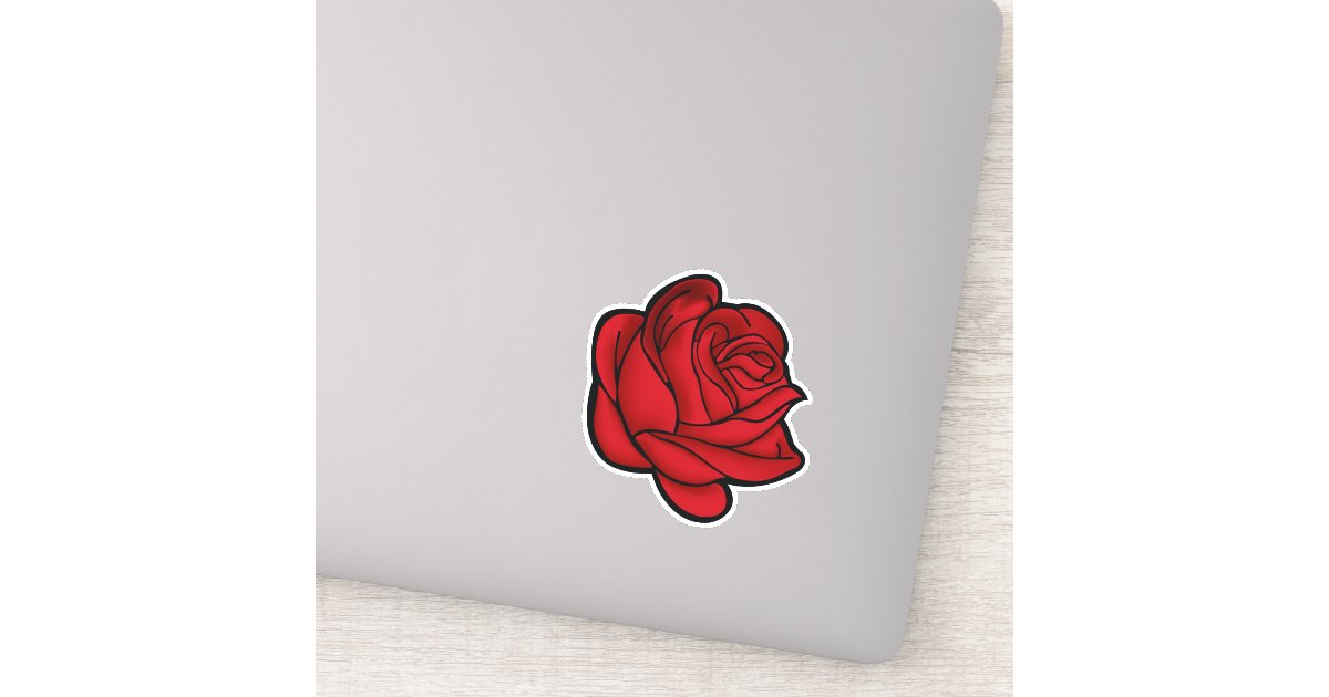 Red Rose. Sticker | Zazzle