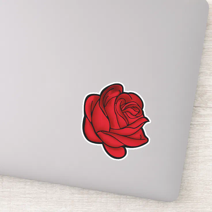 Red Rose. Sticker | Zazzle