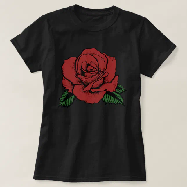 red rose T-Shirt | Zazzle
