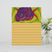 Red Rose Writing Paper | Zazzle