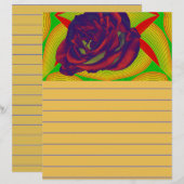 Red Rose Writing Paper | Zazzle