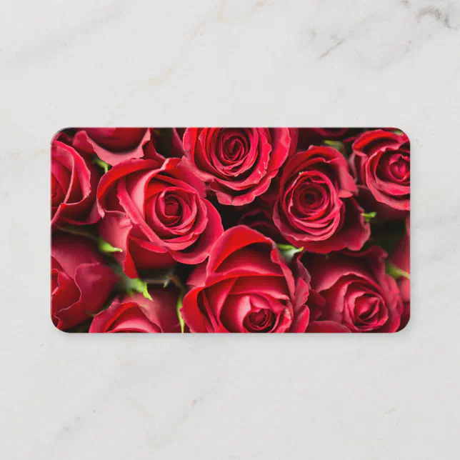 Red Roses Business Card | Zazzle