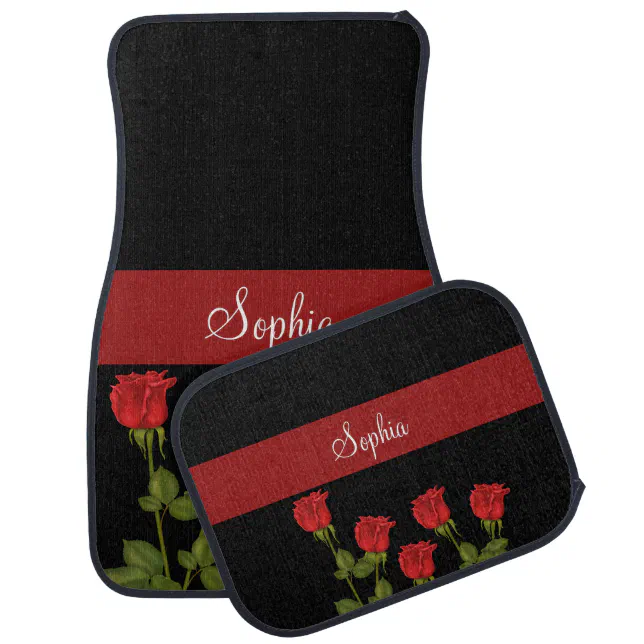 Red Roses Car Mat | Zazzle