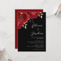 Red Roses Elegant Modern Wedding Invitation | Zazzle