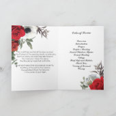 Red Roses Funeral Program | Zazzle