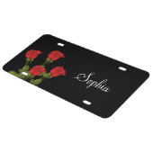 Red Roses License Plate | Zazzle