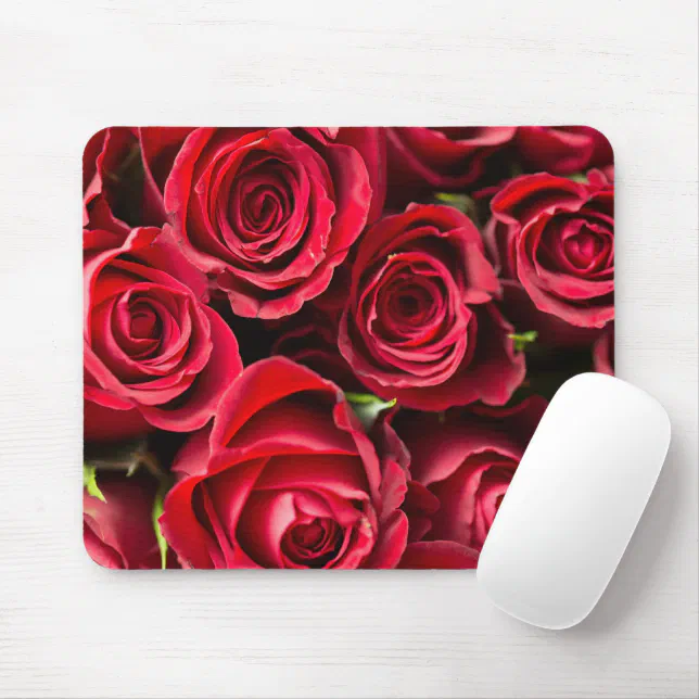 Red Roses Mouse Pad | Zazzle