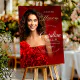 Red Roses Obituary Funeral Memorial Service Sign | Zazzle