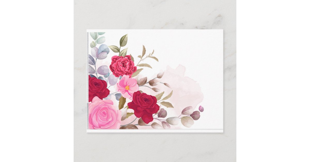 Red Roses Postcard | Zazzle