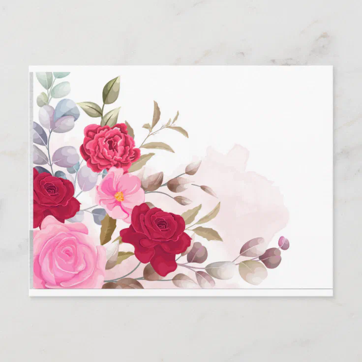 Red Roses Postcard | Zazzle