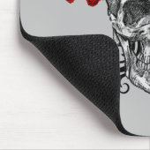 Red Roses Skull Mouse Pad | Zazzle
