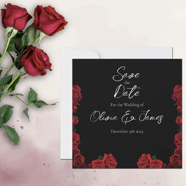 Red Roses Wedding Invitation | Zazzle