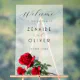 Red Roses Wedding Welcome Opaque Acrylic Sign | Zazzle