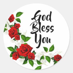 God Bless You Stickers - 100% Satisfaction Guaranteed | Zazzle
