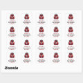 Red Rumble First Knockout Boxing Birthday Square Sticker | Zazzle